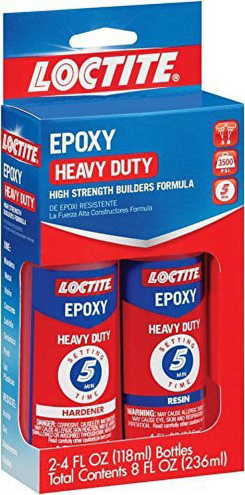 Loctite 1365736-6 Heavy Duty Epoxy Quick Set, 8 fl. oz. per Pack Case ...