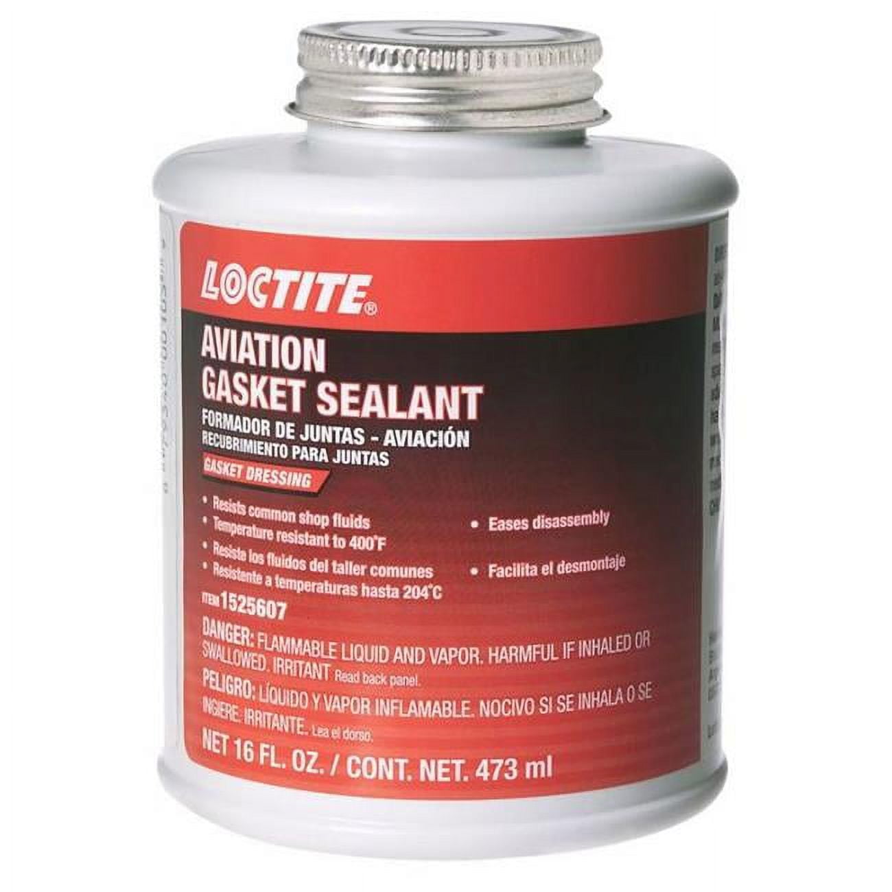 Loctite 1525607 Aviation Gasket Sealant, 16 oz Brush Top Can for John ...