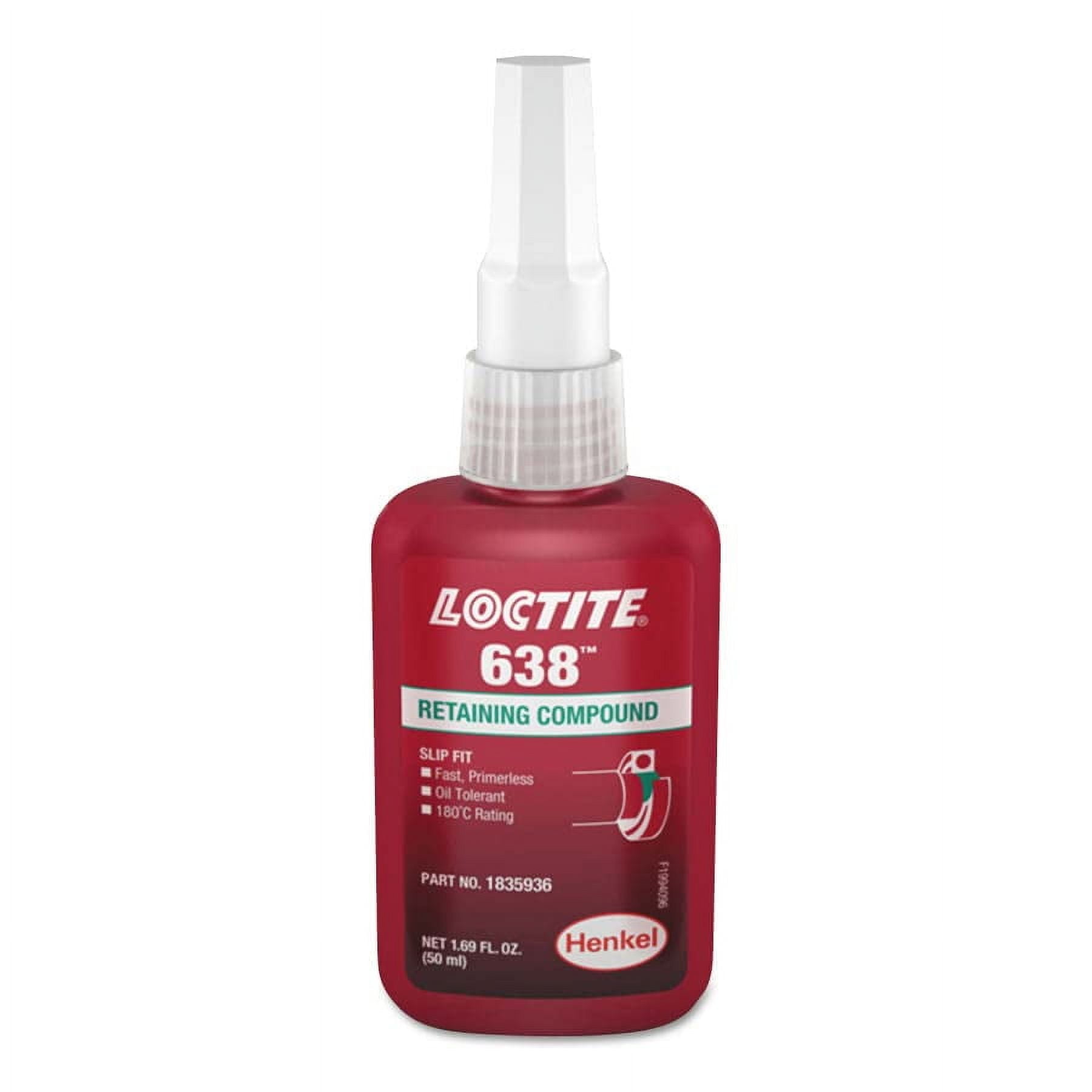Loctite 1835936 638 50 mL Maximum Strength Retaining Compound - Green ...