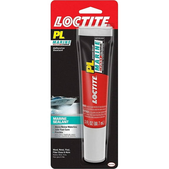 Loctite 2020627 Pl Marine Fast Cure Adhesive Sealant, 3 Ounce Squeeze ...