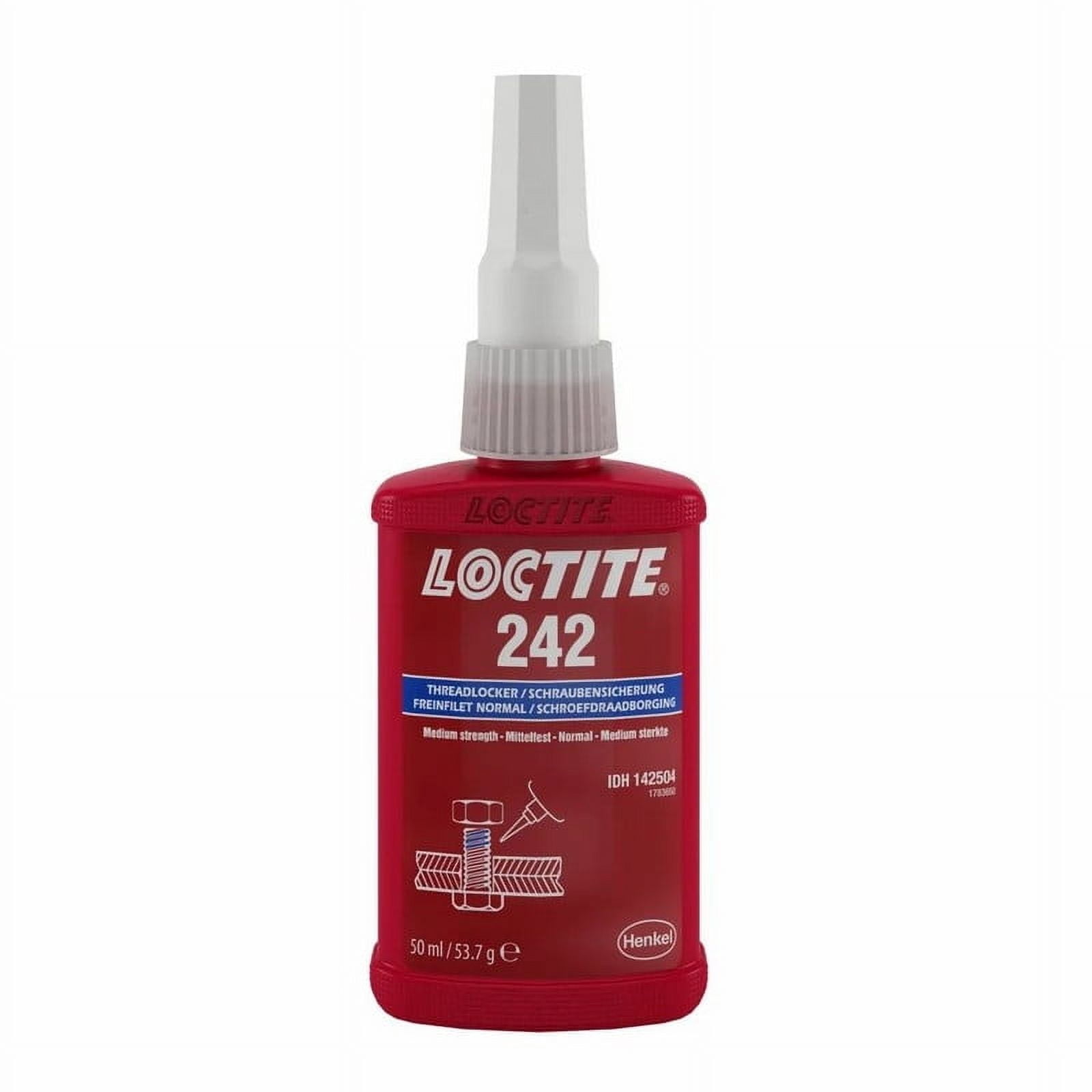Loctite 242-50ml, Threadlocker, Blue, medium-strength, medium viscosity ...