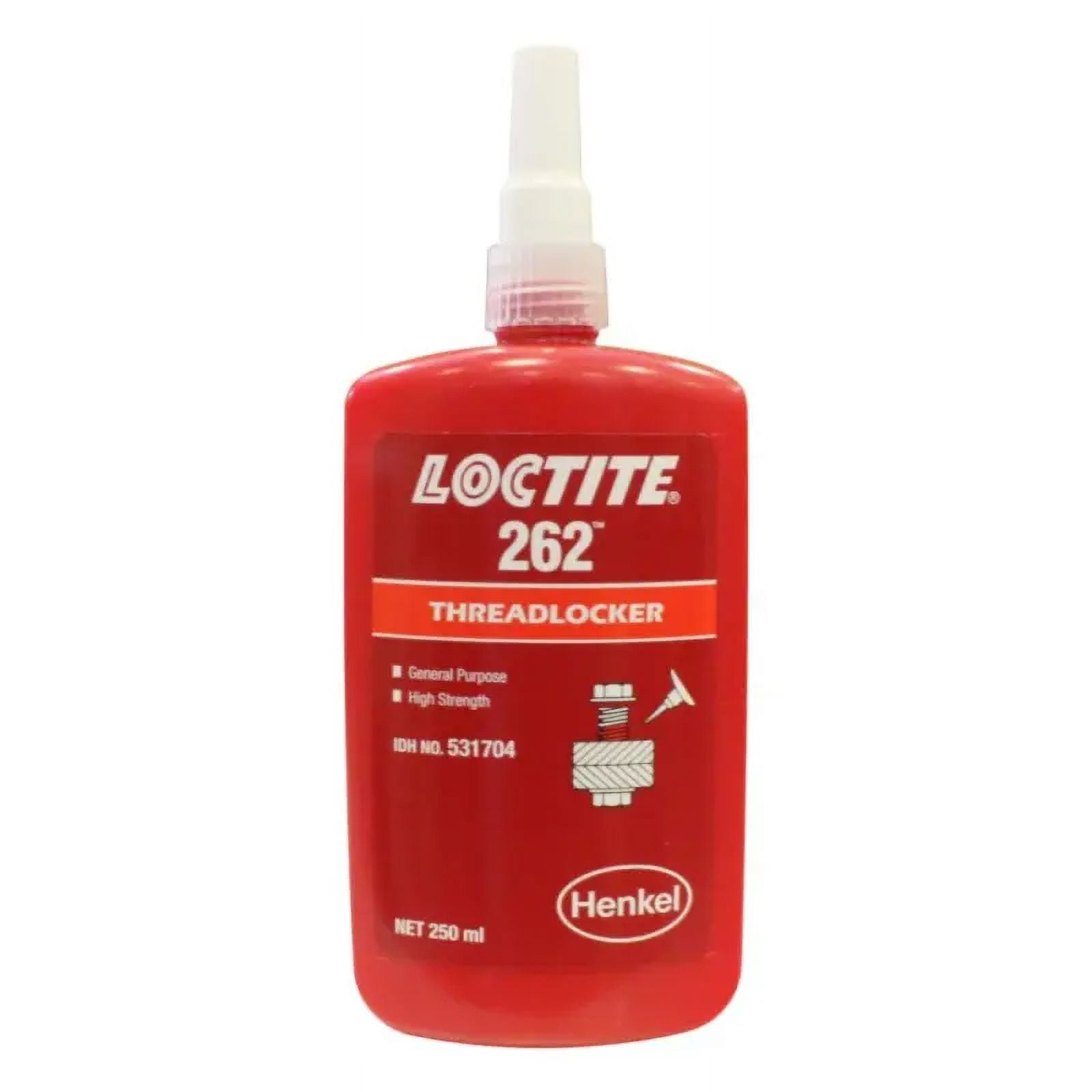 Loctite 262X250ML LOC 262 Threadlocking Methacrylate Adhesive, 250 mL - Walmart.com