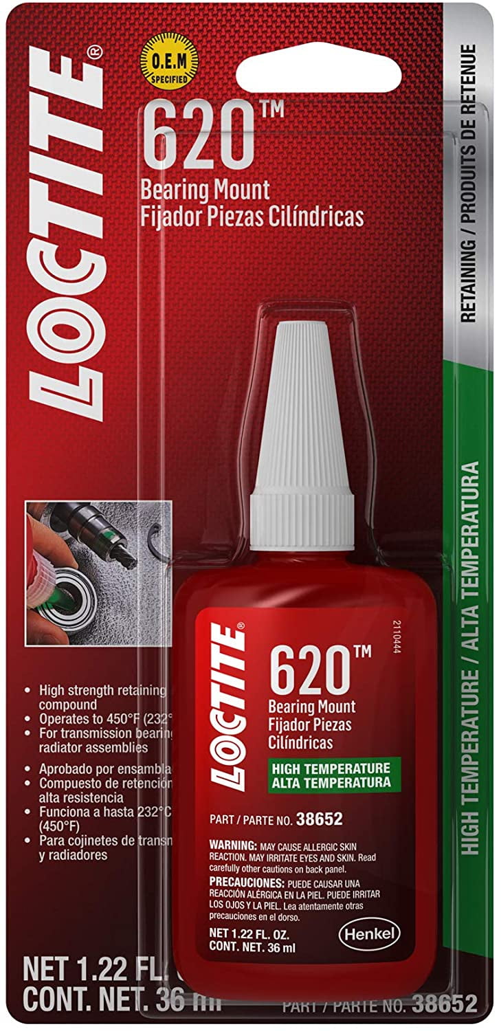 Loctite 38652 620 High Temperature Bearing Mount Bottle, 1.22 fl. oz ...