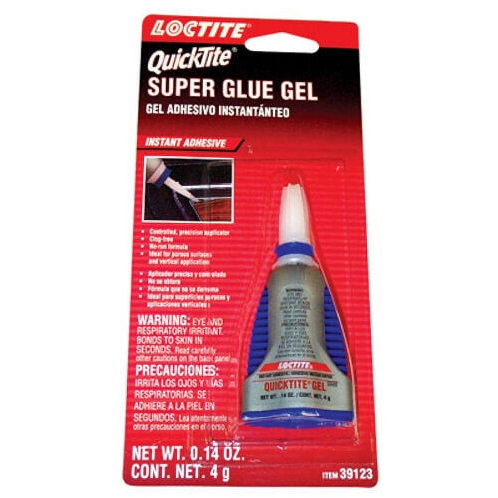 Loctite 39123 - Quicktite Super Glue Gel 4g - Walmart.com