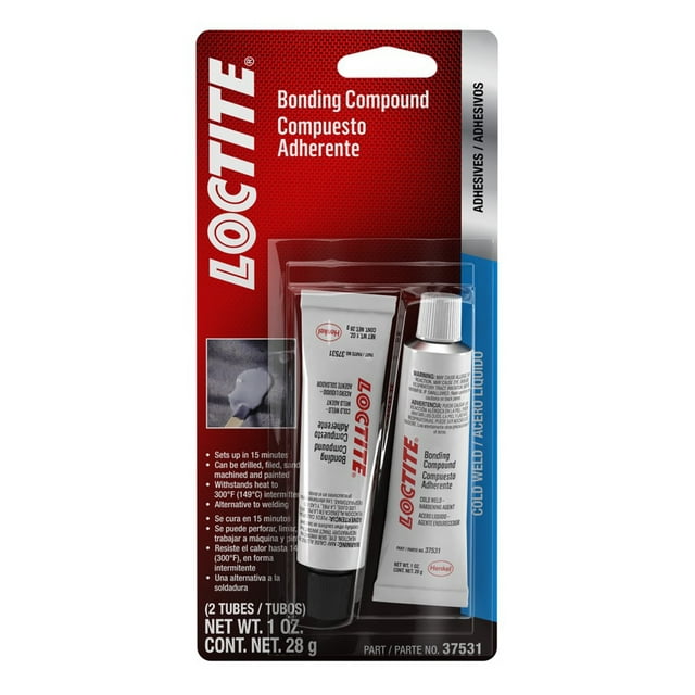 Loctite 495540 1 oz LocWeld Epoxy Bonding Compound Tube - Pack of 2 ...