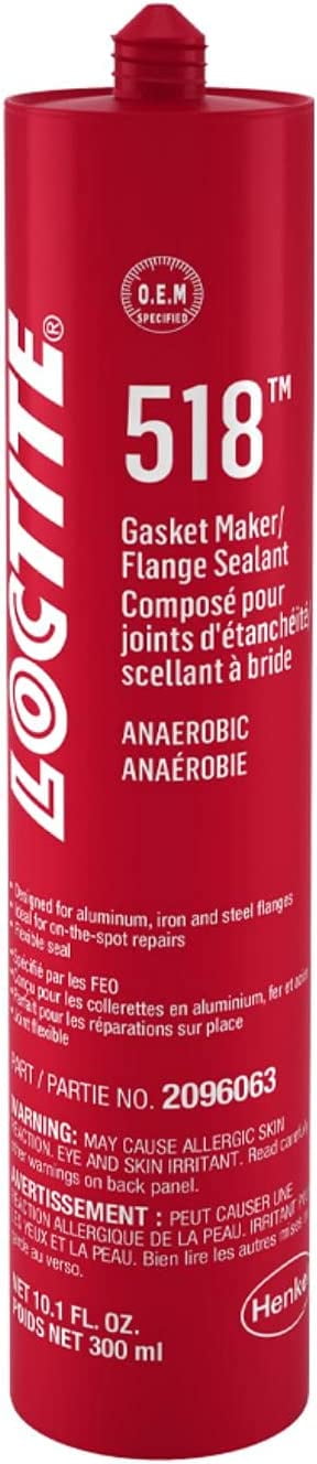 Loctite 518 Non-Corrosive Anaerobic Gasket Maker Flange Sealant, 300 ...