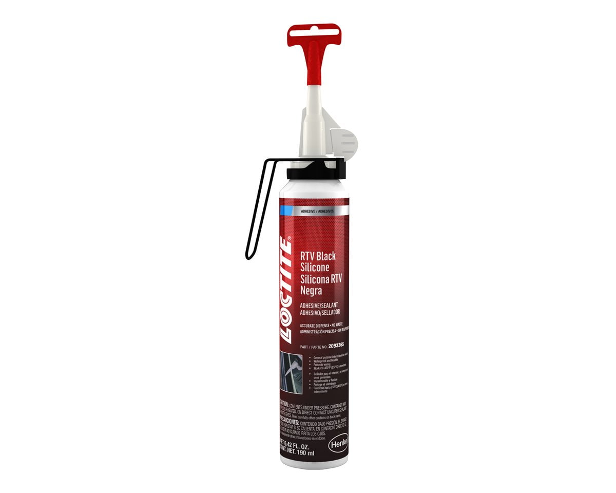 Loctite 593 RTV Silicone Adhesive/Sealant, Black, 190 ml - Walmart.com