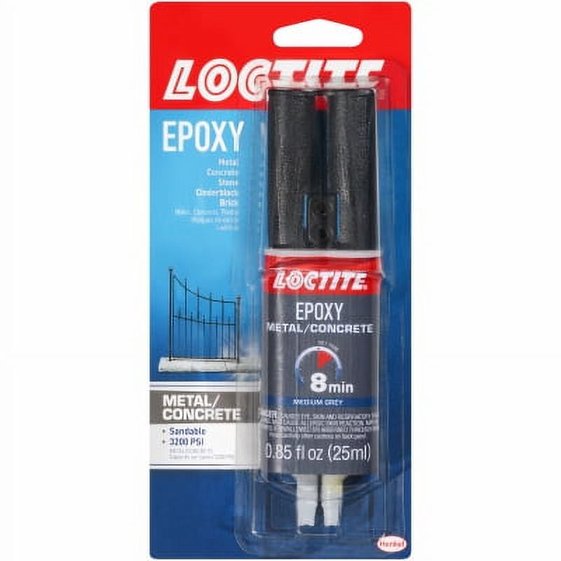Loctite .85 OZ Metal/Concrete Epoxy 2 Part System Consisting Of An Epo ...