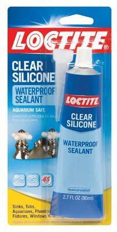 Loctite Silicone Sealant - Clear, Indoor and Outdoor Use - 3 Oz ...