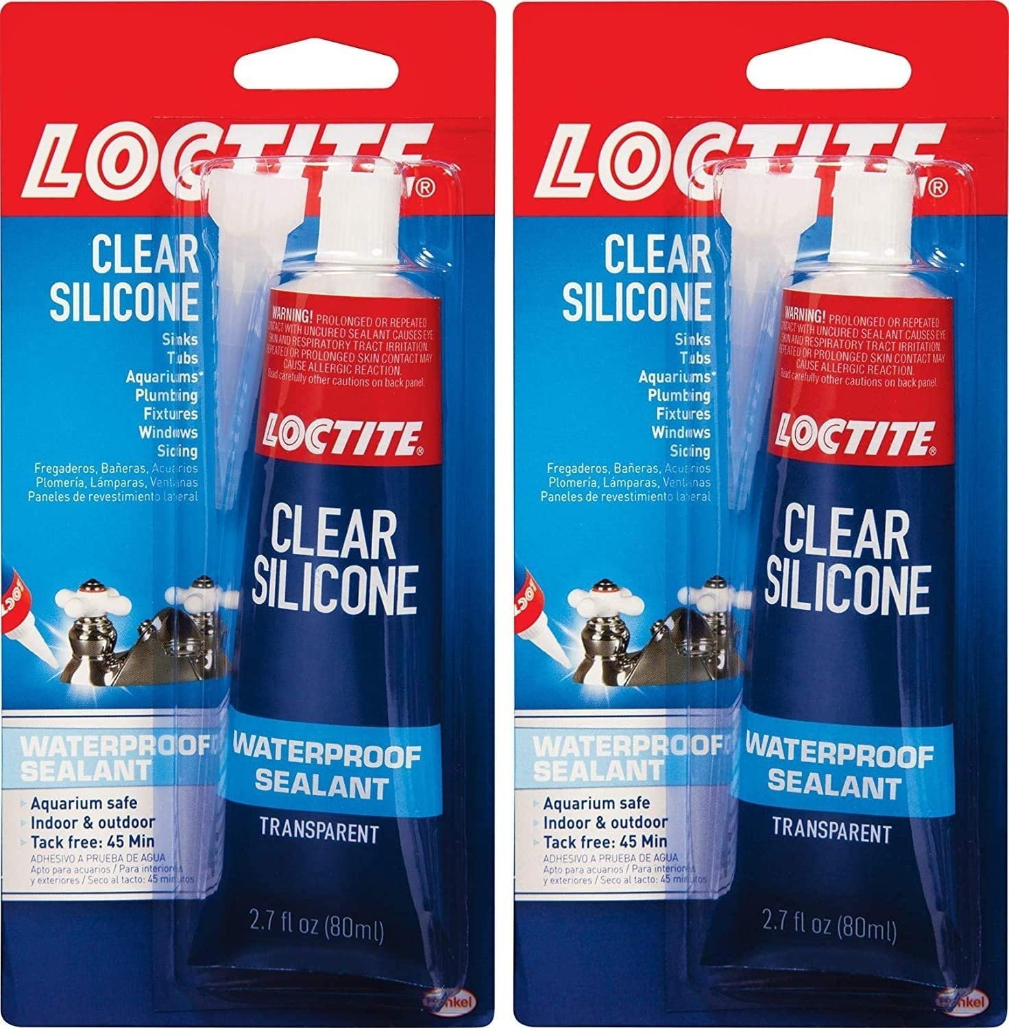 Loctite 908570, Silicone, Clear Waterproof Industrial Sealant, 2.7 oz ...