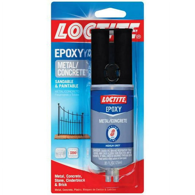Loctite Metal & Concrete Epoxy Adhesive - Walmart.com