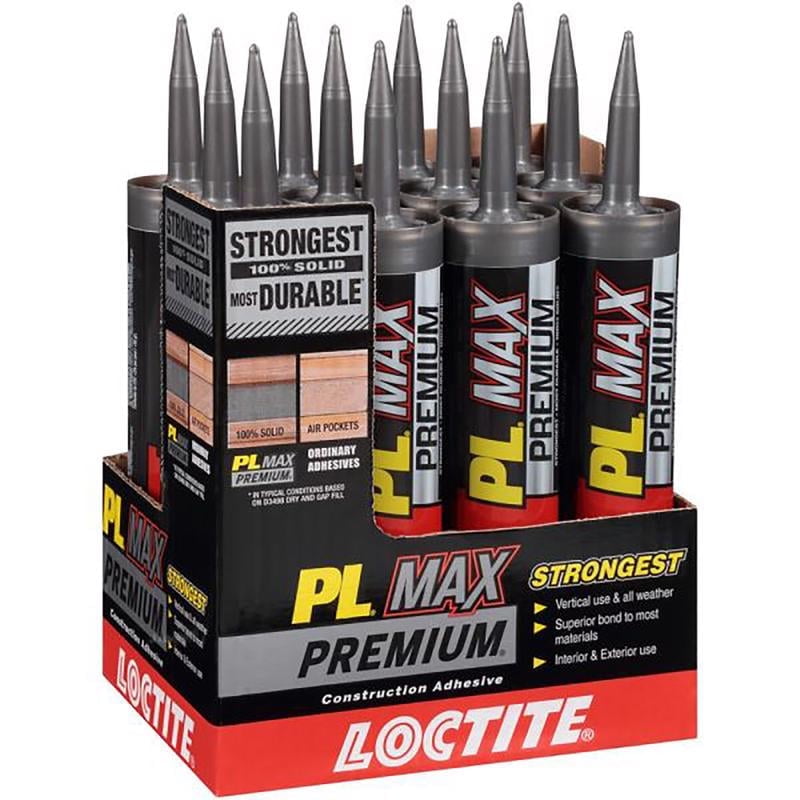 Loctite Pl Premium Construction Adhesive Max, Pack of 1, Gray 9 fl oz ...