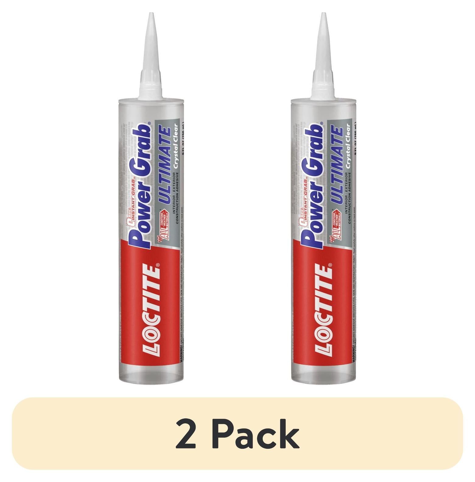 (2 pack) Loctite Power Grab Construction Adhesive Ultimate Crystal ...