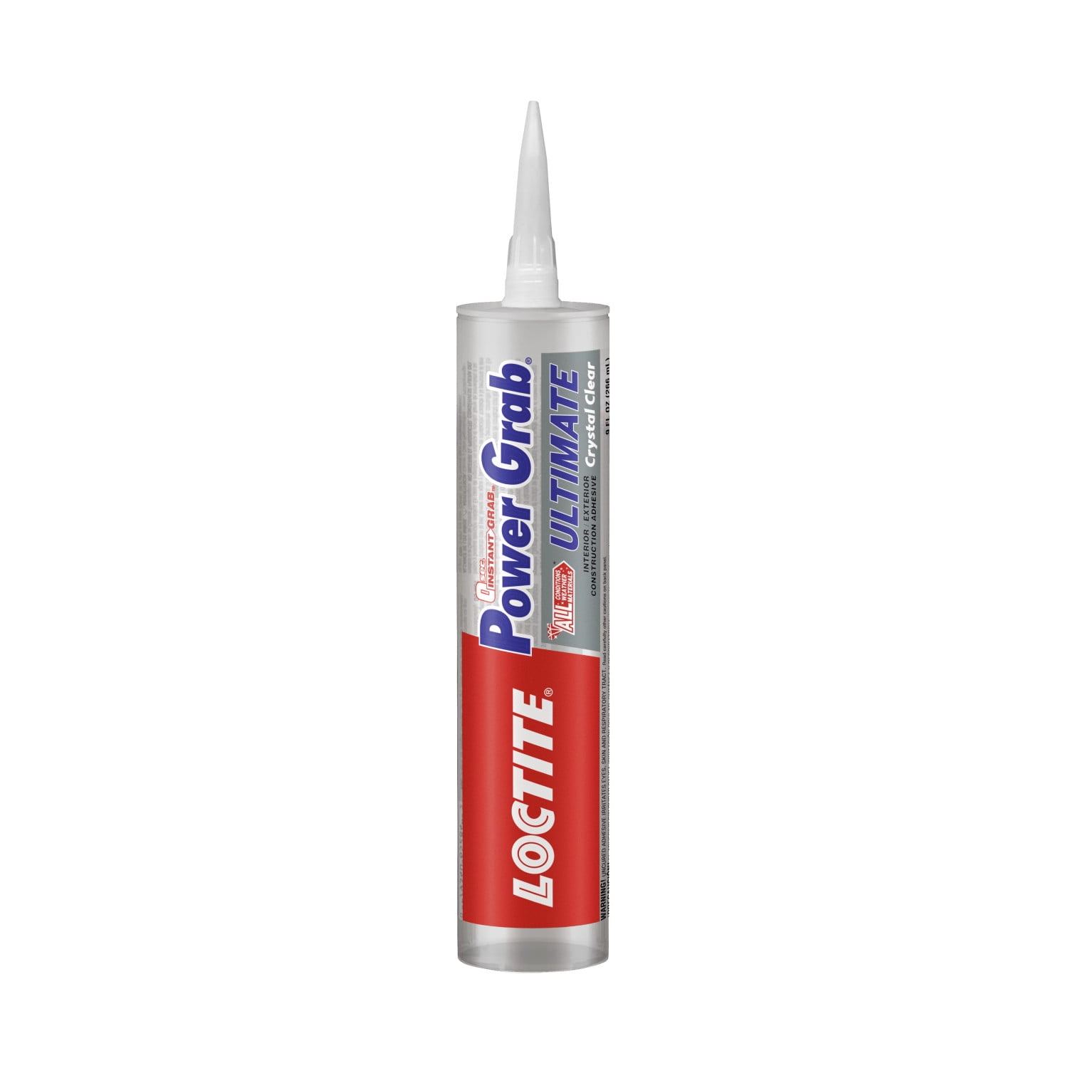Loctite Power Grab Construction Adhesive Ultimate Crystal Clear, Pack ...