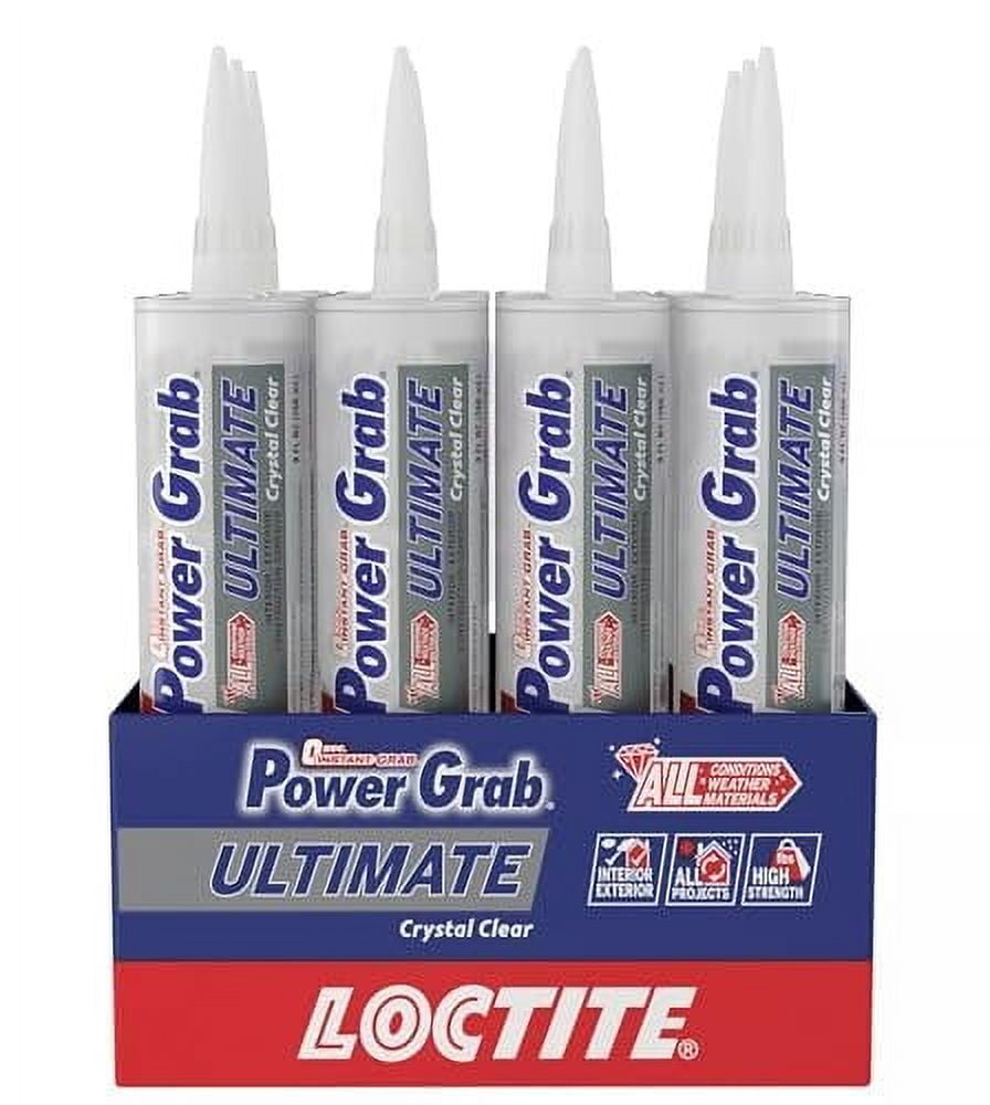 Loctite Power Grab Ultimate Crystal Clear Construction Adhesive ...