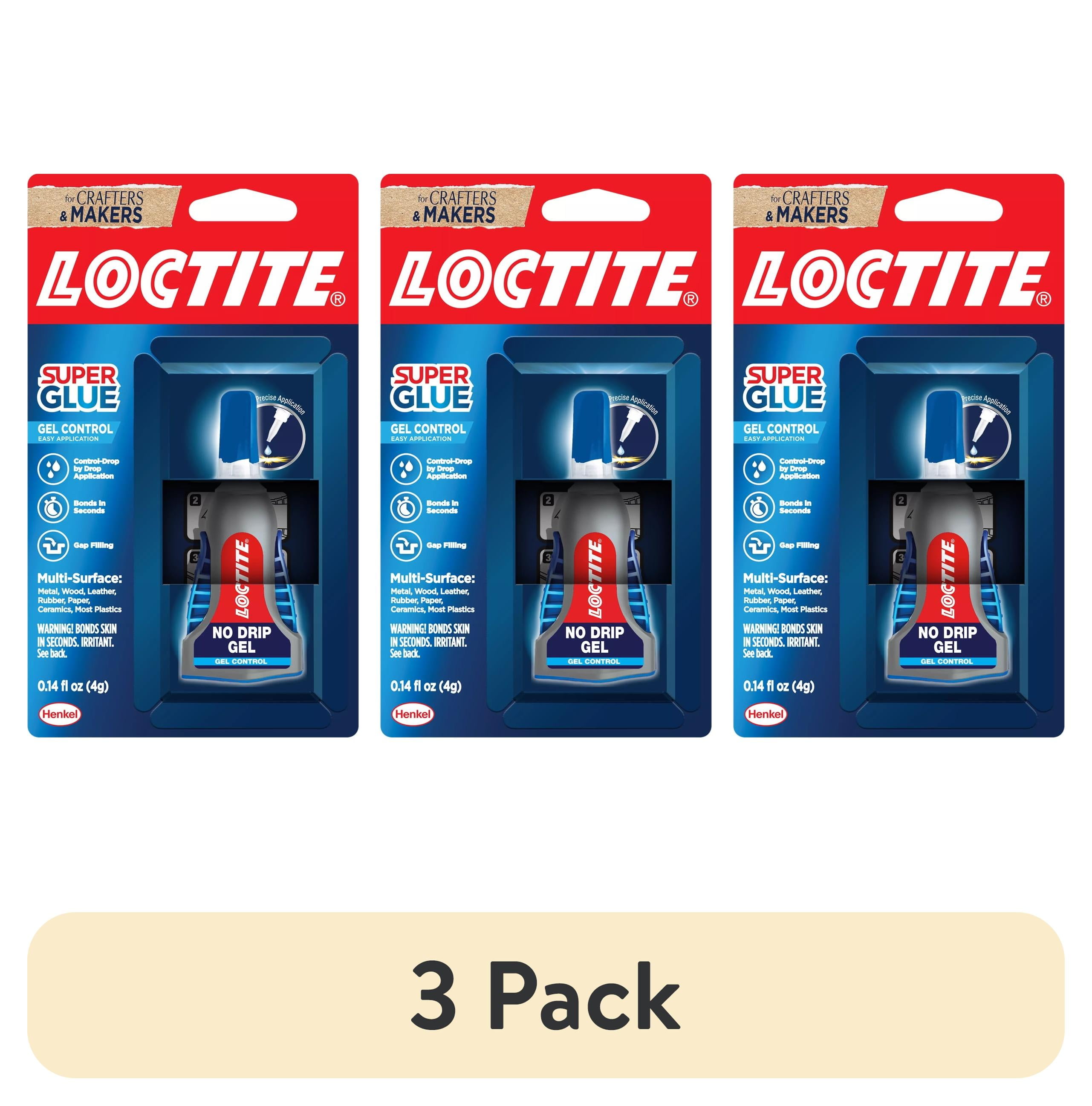 (3 pack) Loctite Super Glue Gel Control, Pack of 1, Clear 0.14 fl oz ...