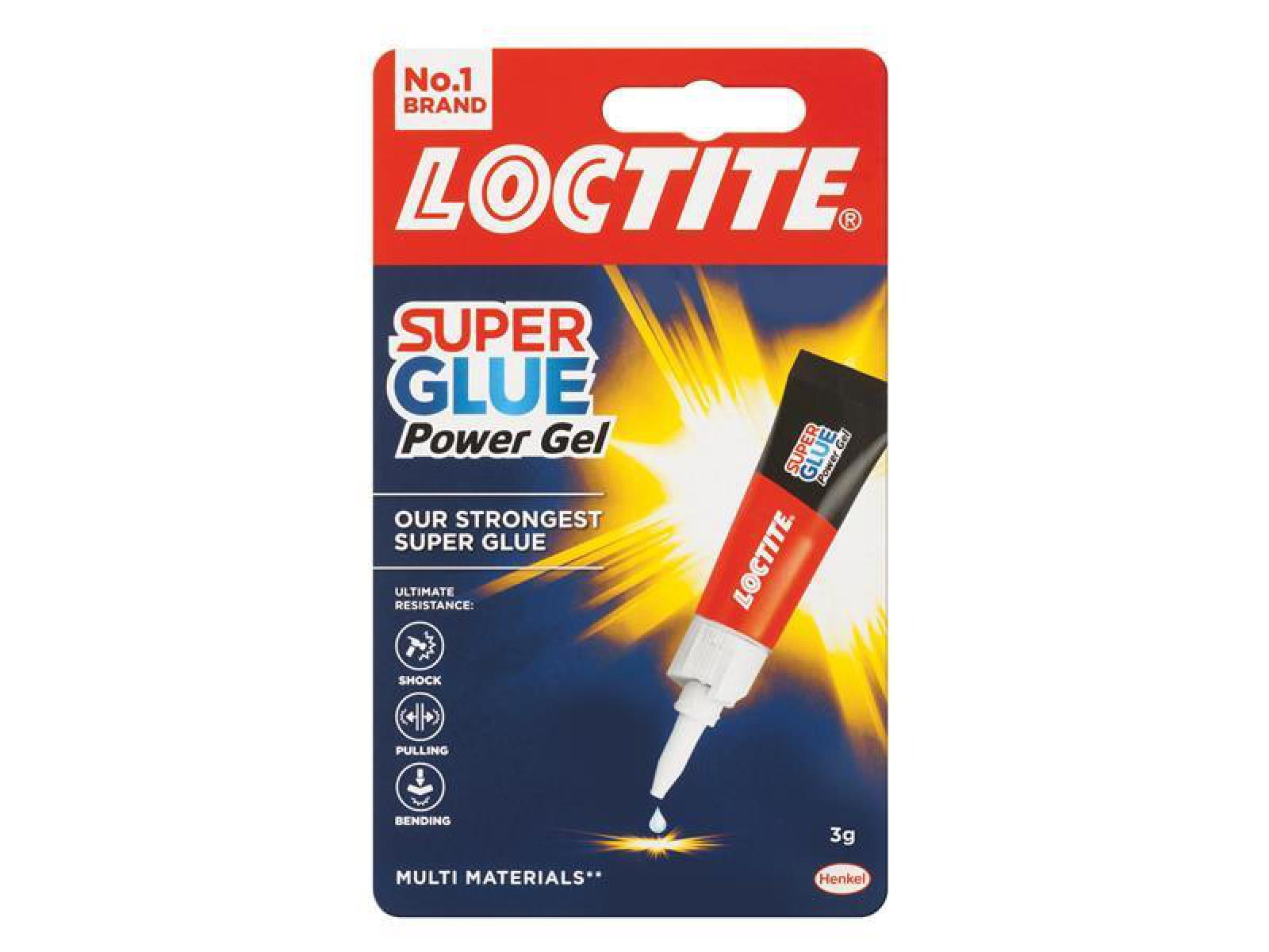 Loctite - Super Glue Power Gel, 3g Tube, Plastic Strength, Waterproof ...