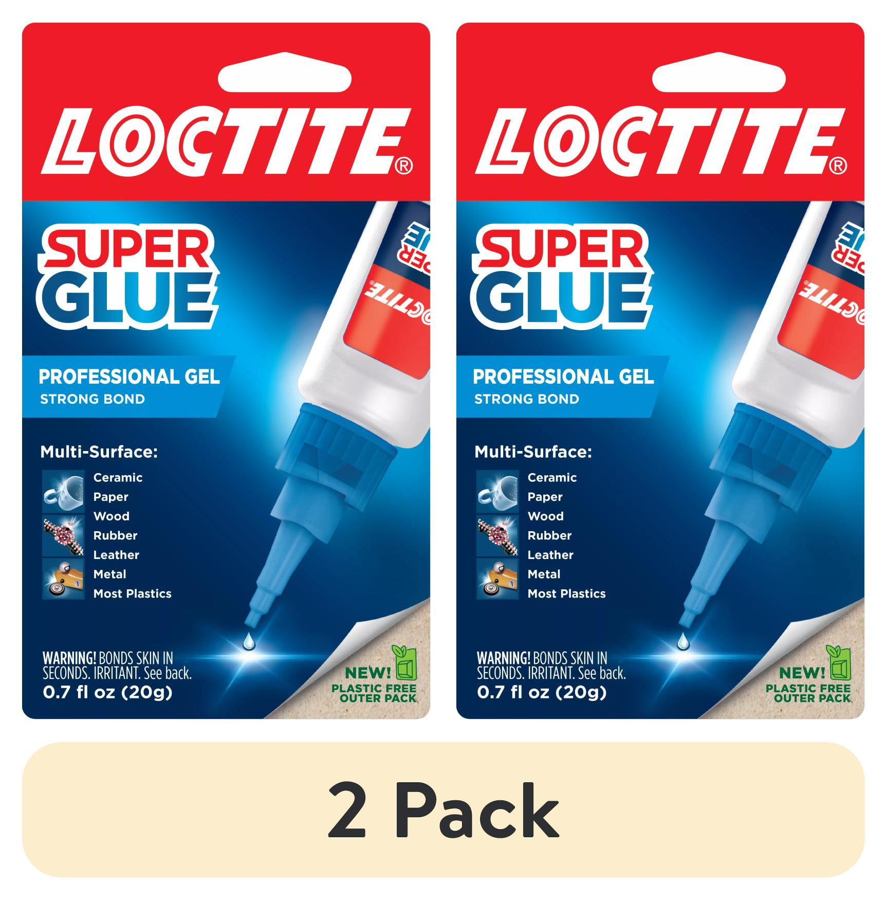 (2 pack) Loctite Super Glue Professional Gel, Pack of 1, Clear 20 g ...