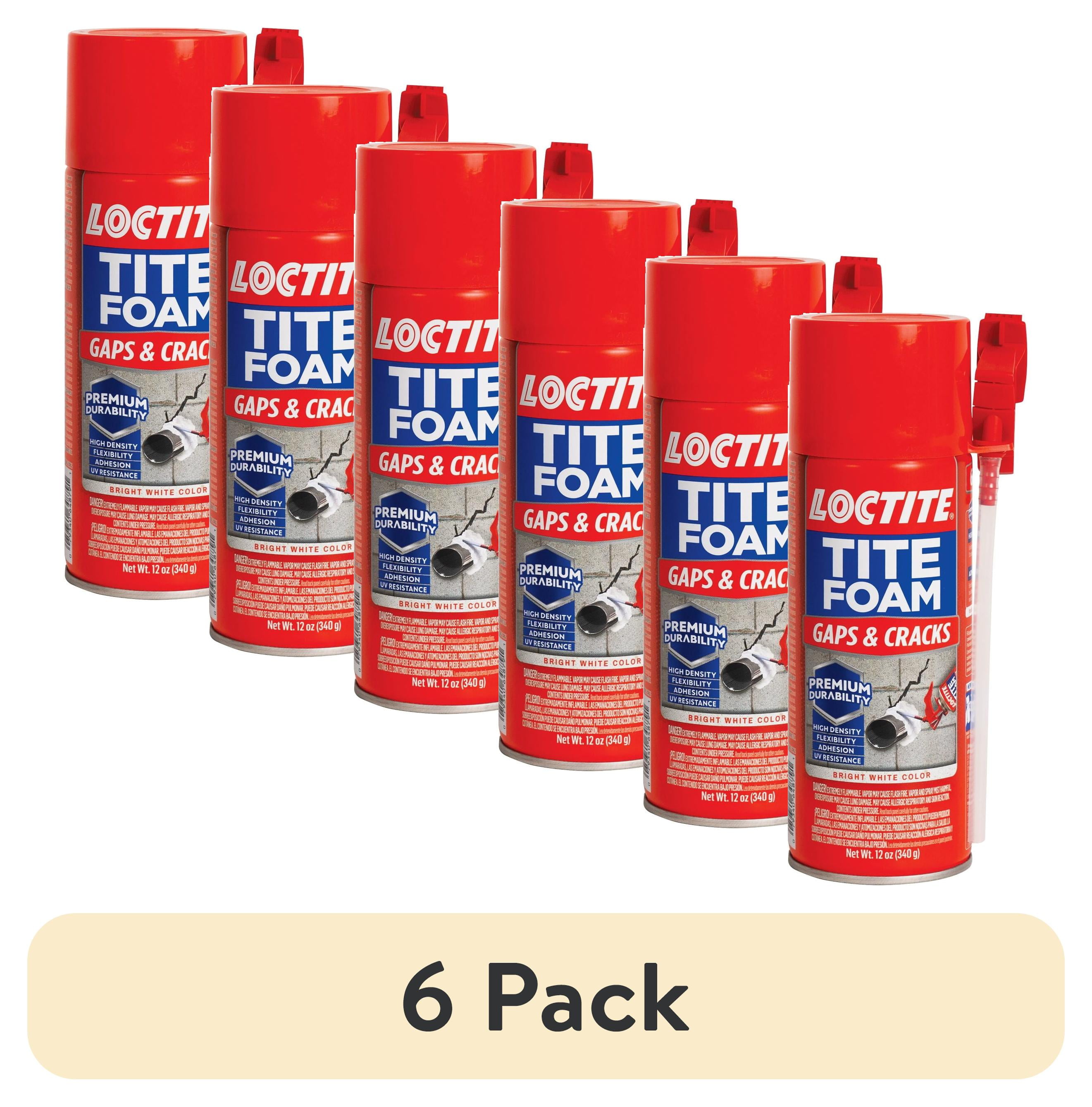(6 pack) Loctite Tite Foam Insulating Foam Sealant Gaps & Cracks, Pack ...