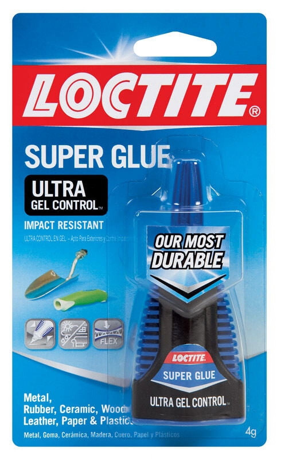 Loctite Ultra Gel Control Super Glue, 4gm, High Strength for Hard ...