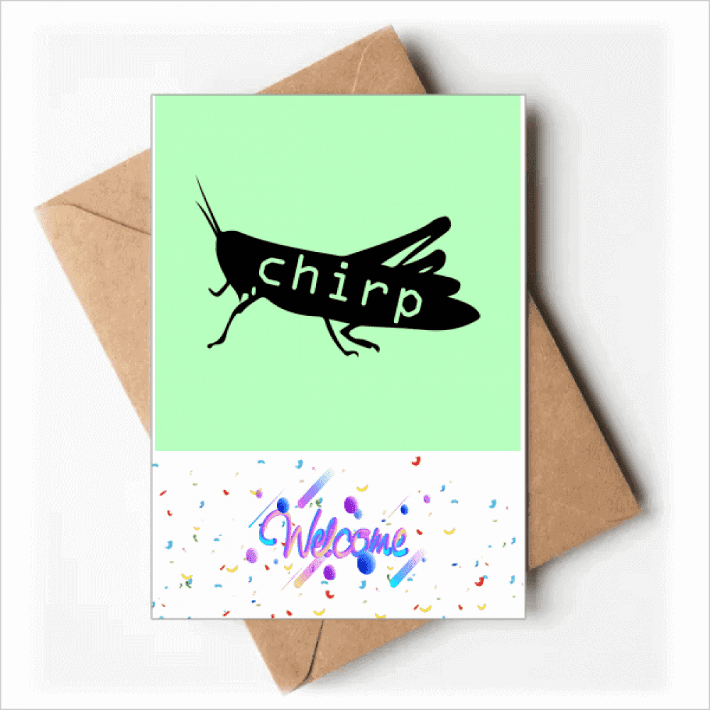 Locust Grasshopper Bray Pest Welcome Back Greeting Cards Envelopes ...