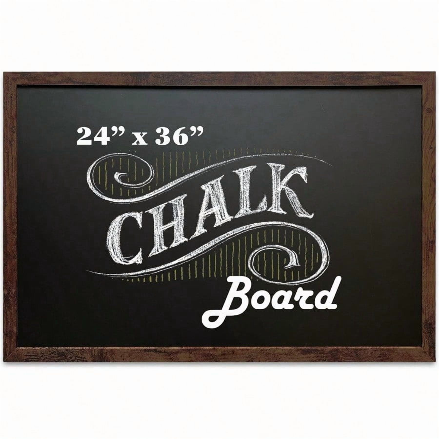 Loddie Doddie Magnetic Chalkboard Magnet Board 24 X 36 Rustic Wood ...