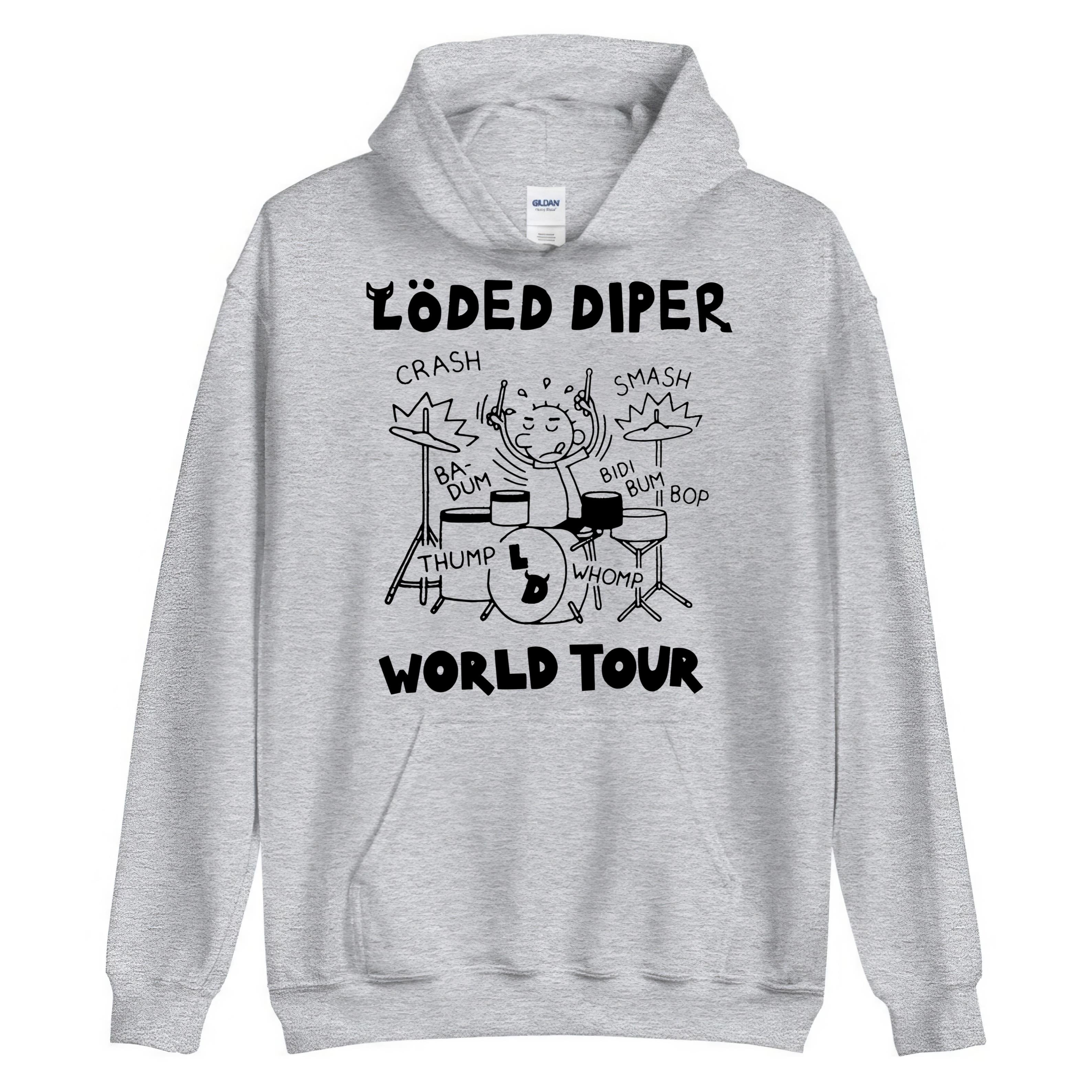 Loded Diper World Tour T-Shirt, Diary of a wimpy kid shirt, rodrick ...