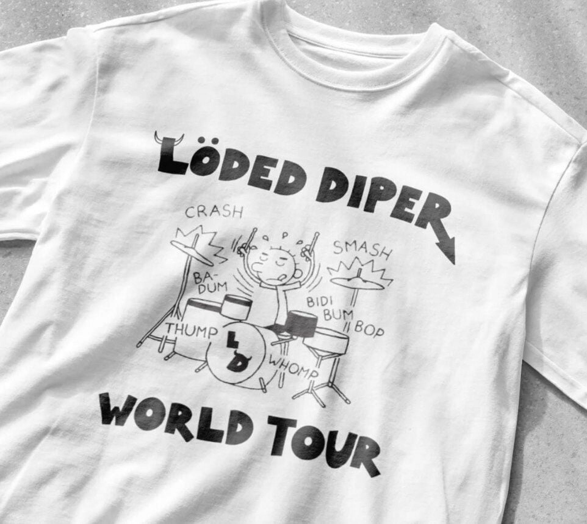 Loded Diper World Tour T-Shirt, Diary of a wimpy kid shirt, rodrick ...