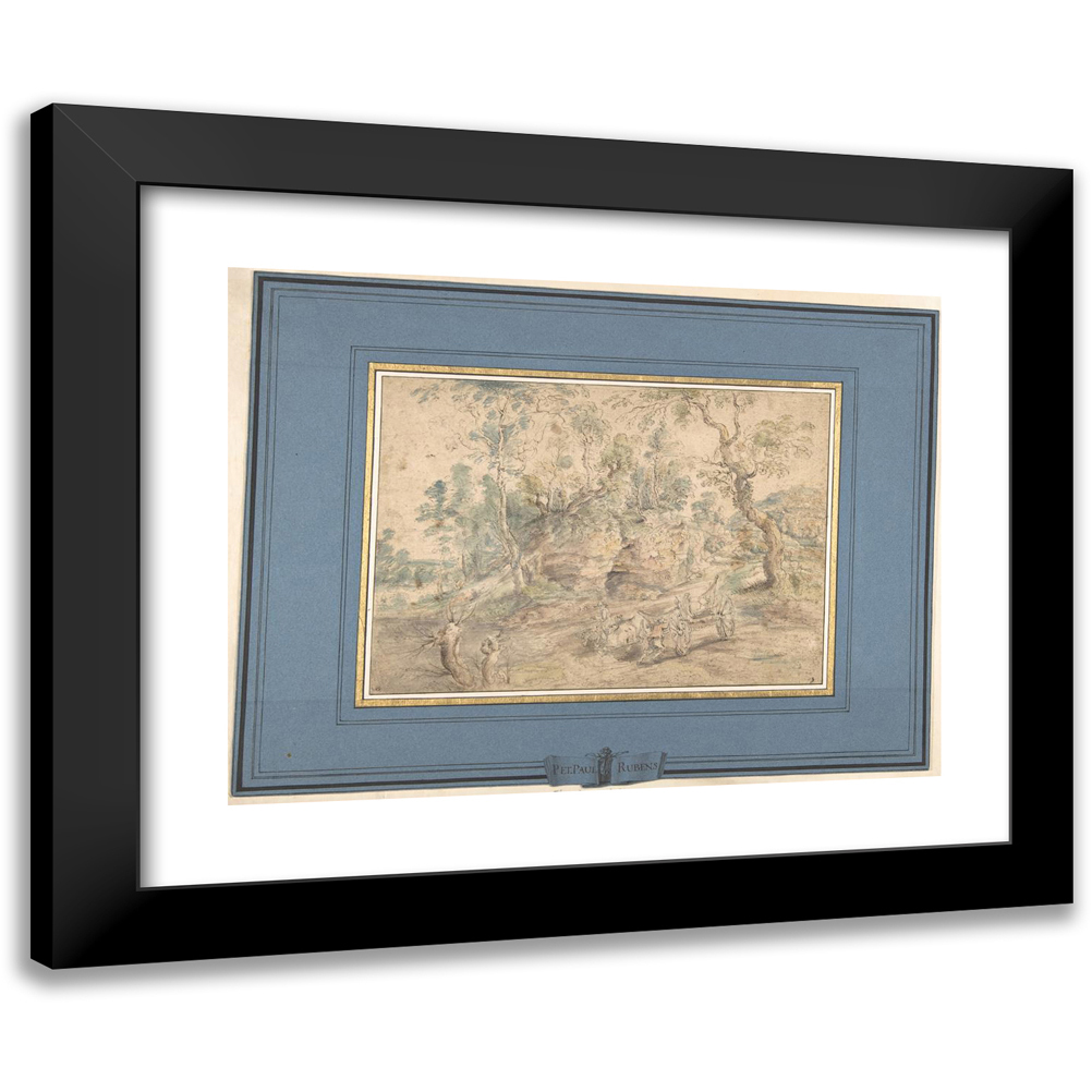 Lodewijk de Vadder 14x12 Black Modern Framed Museum Art Print Titled ...