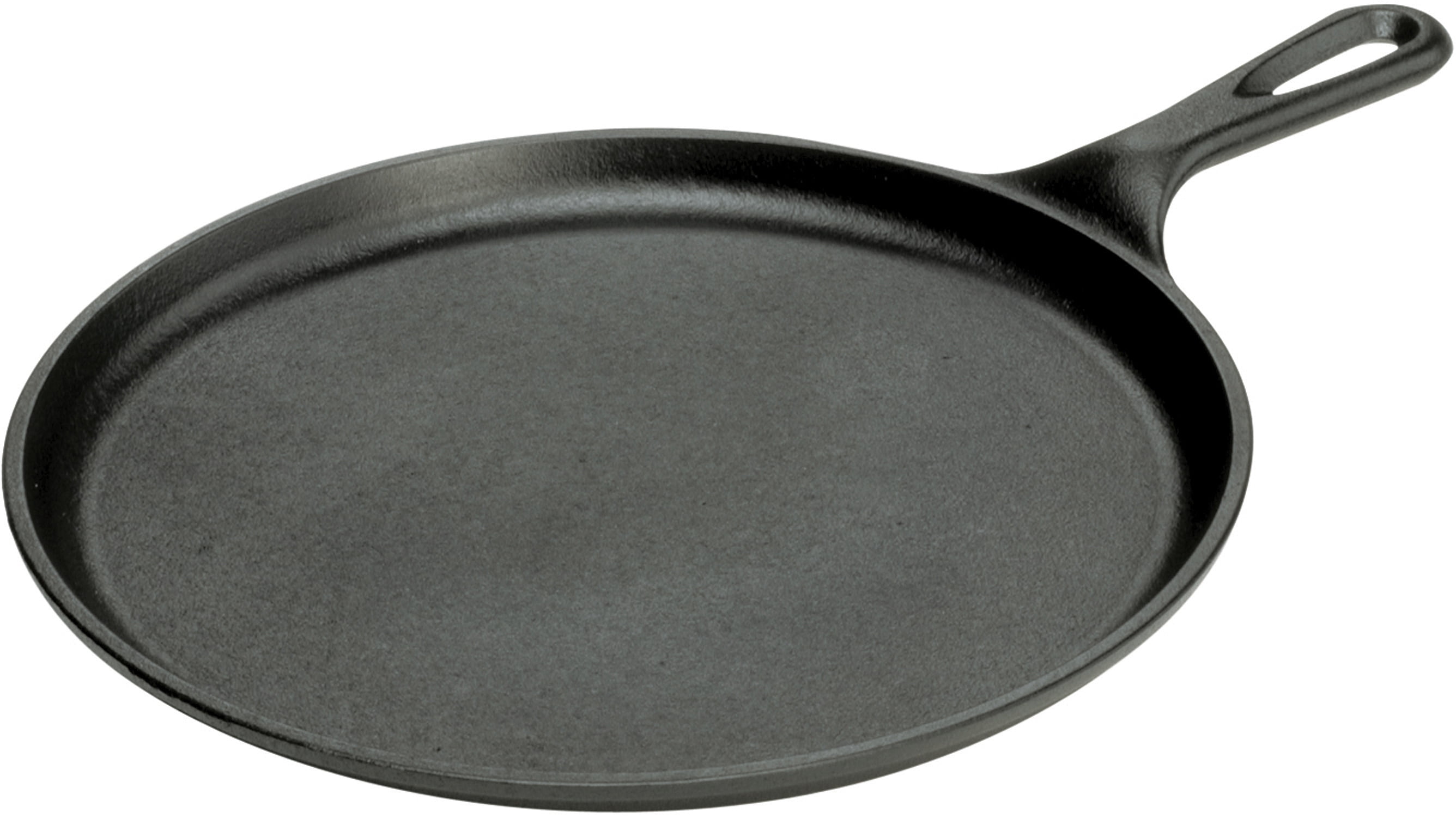 "Lodge Flat Pan 10.5"" Seasoned Cast Iron Round Griddle for Stove Top ...