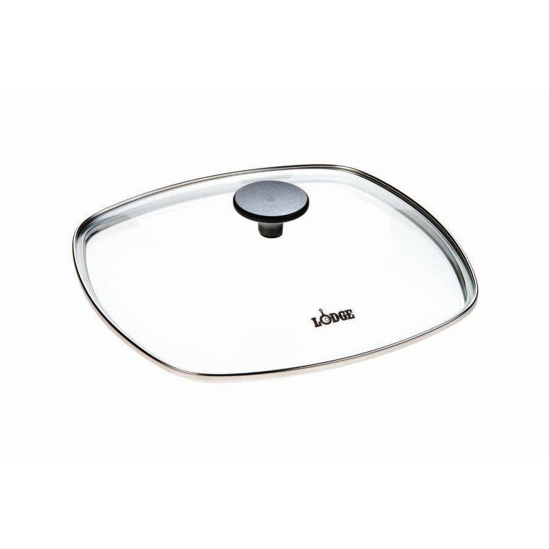 Lodge 10.5" Square Glass Lid – Fits 10.5" Square Cast Iron Skillets ...