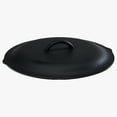 Lodge 12 Inch Seasoned Cast Iron Lid with Handle, Interior Basting Tips ...