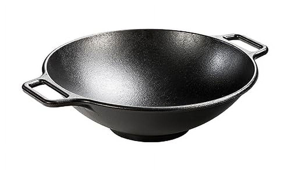 Lodge BOLD 14 Inch Seasoned Cast Iron Wok; Design-Forward Cookware ...