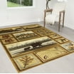 HR HANDCRAFT RUGS HR Cabin Rug Modern Geometric Design Cabin Rug ...