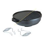 Lodge Pre-Seasoned Cast Iron Cook-It-All Grill and Baking Pan - Walmart.com
