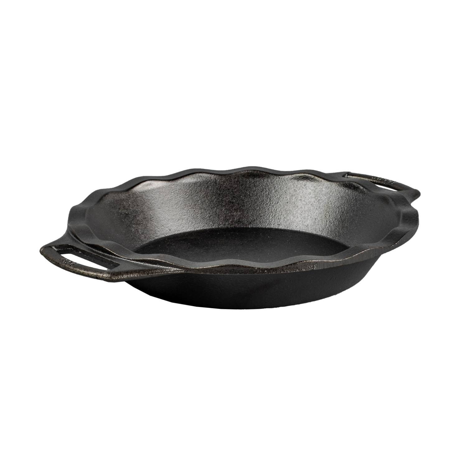 Lodge Cast Iron Crimped Pie Pan Seasoned Dual Handles 9 inch - Walmart.com