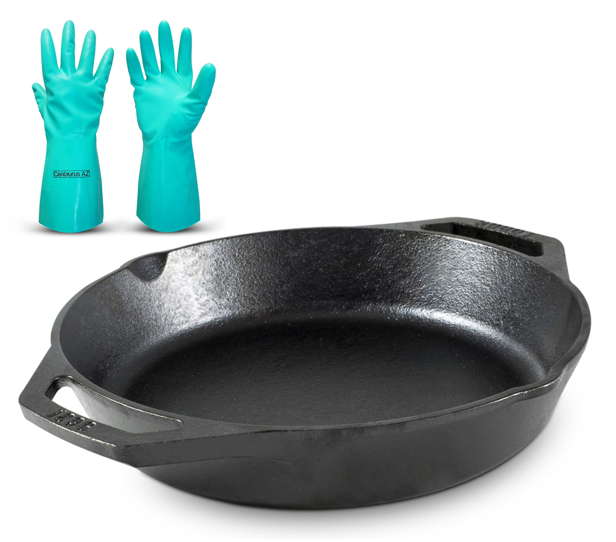 Lodge Cast Iron Seasoned Round 8" Dual Handle Iron Skillet Cooking ...