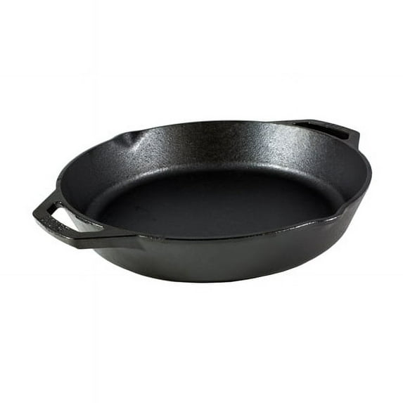 Lodge Skillet 12" Seasoned Cast Iron Dual Handle Pan for Baking and ...