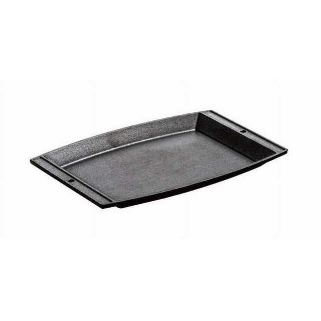 Lodge Cast Iron Small Chefs Platter, Rectangular Griddle Cast Iron ...