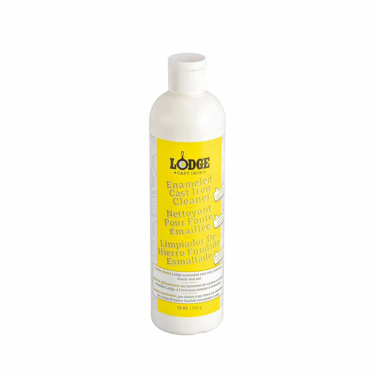 Lodge Enameled Cast Iron Cleaner, Gentle Cleanser to Clean Enameled ...