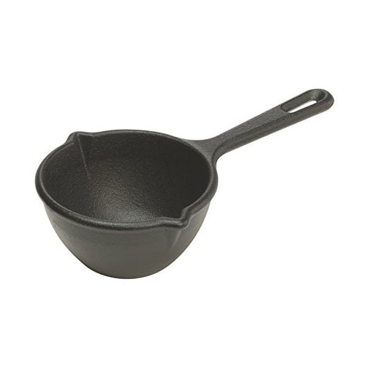 Lodge LMP3 Pre-Seasoned Cast-Iron 15-Ounce Melting Pot for Small Food ...