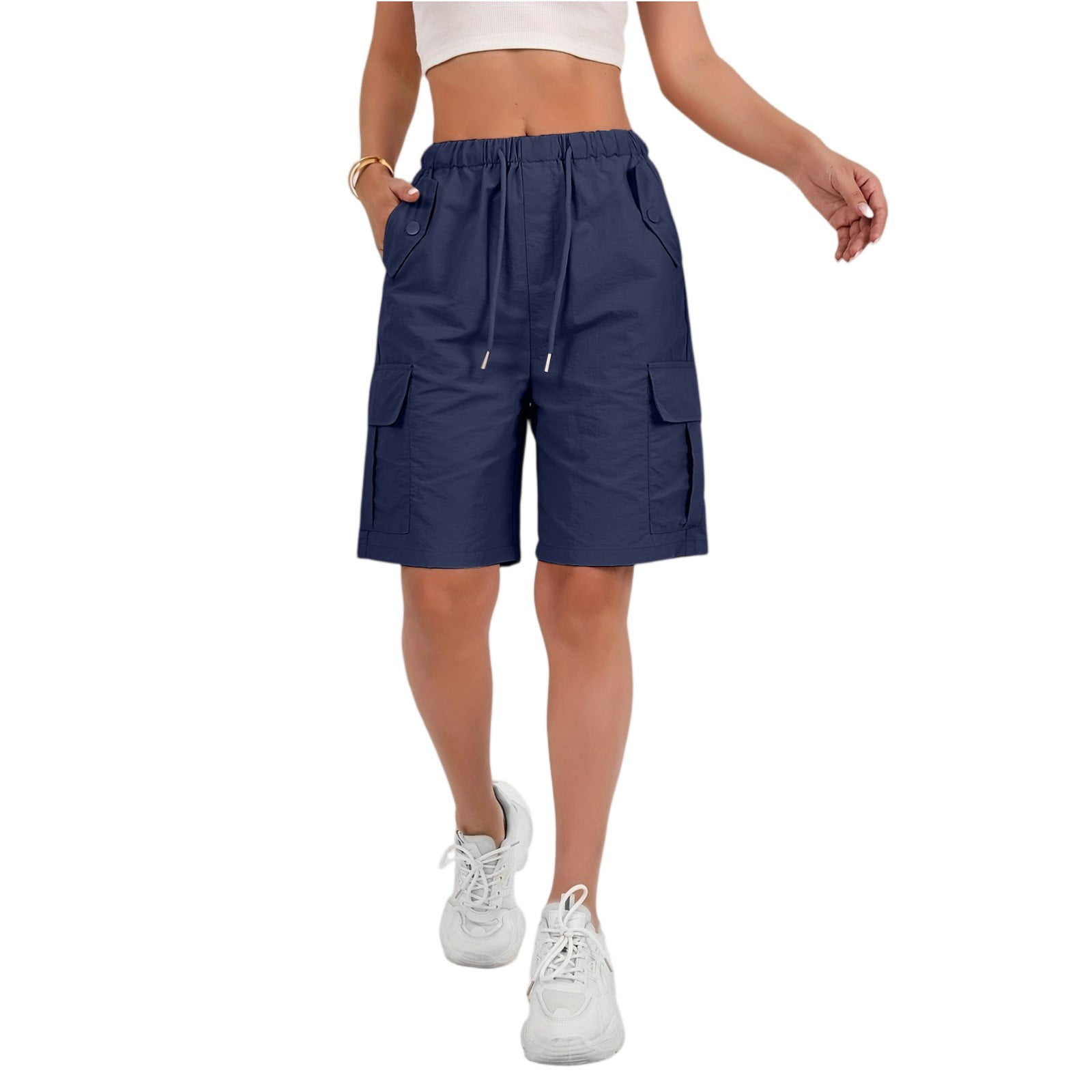 Lodgix Wide Leg Shorts for Women 2025 High Waisted Wide Leg Cargo ...