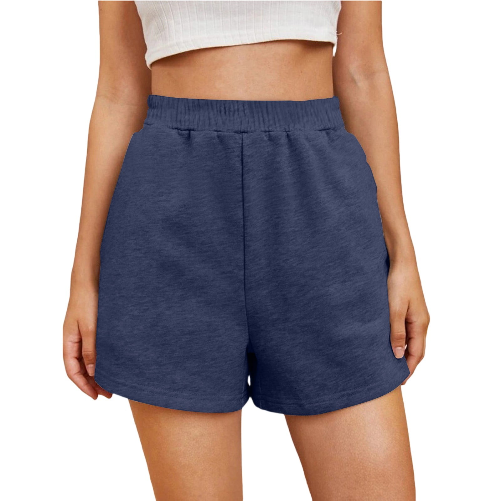 Lodgix Womens Sweat Shorts Trendy Casual Athletic Running Summer ...