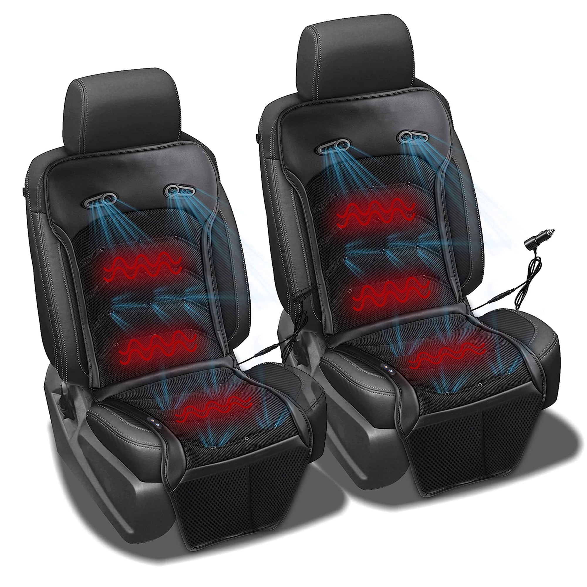 Lodintech Cooling and Heated Car Seat Cushions 12V Comfortable Cooling ...