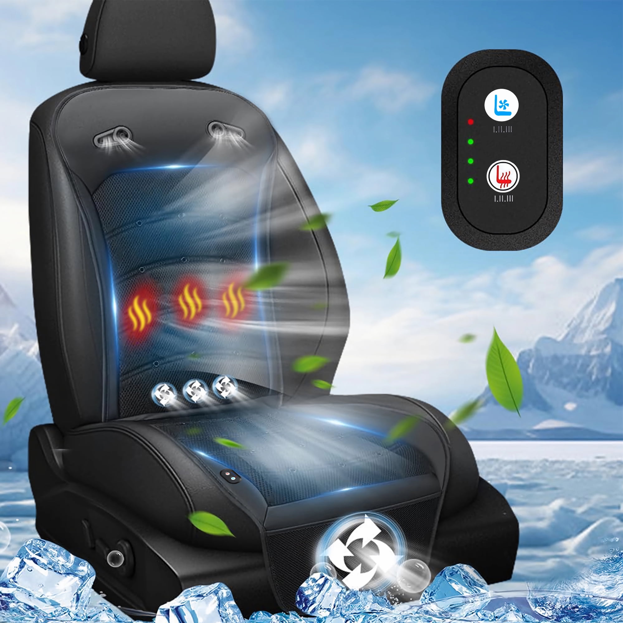 Lodintech Heated and Cooling Car Seat Cover Cooling Car Seat Cushion ...