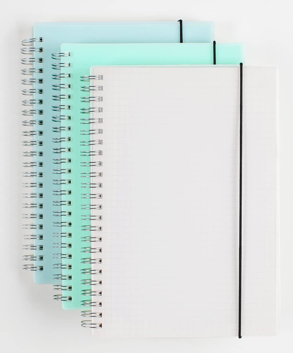 Lodrepas 3 Pack A5 Spiral Graph Notebook with 120gsm Thick Paper, Grid ...