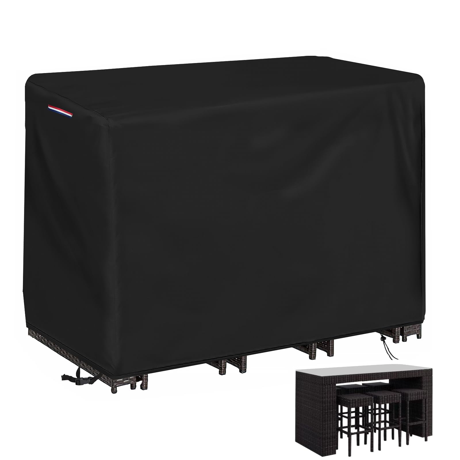 Loenel Outdoor High Top Patio Dining Table Cover, Heavy Duty Waterproof ...