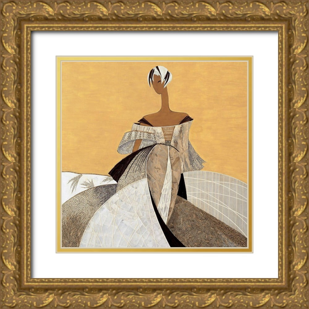 Loesch, Elisabeth 15x15 Gold Ornate Wood Framed with Double Matting ...