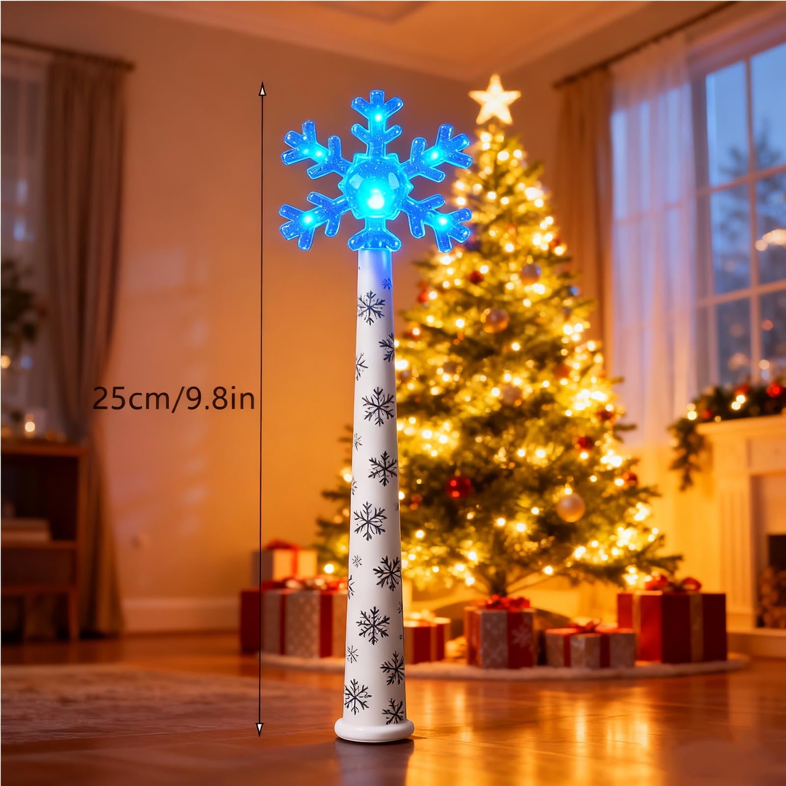 Loespoir Christmas Wand Tree-shaped Light Controller, Striped Star ...