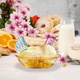 Loespoir Glass Chicken Candy Tray With Lid, Rural Candy Bowl With Lid ...